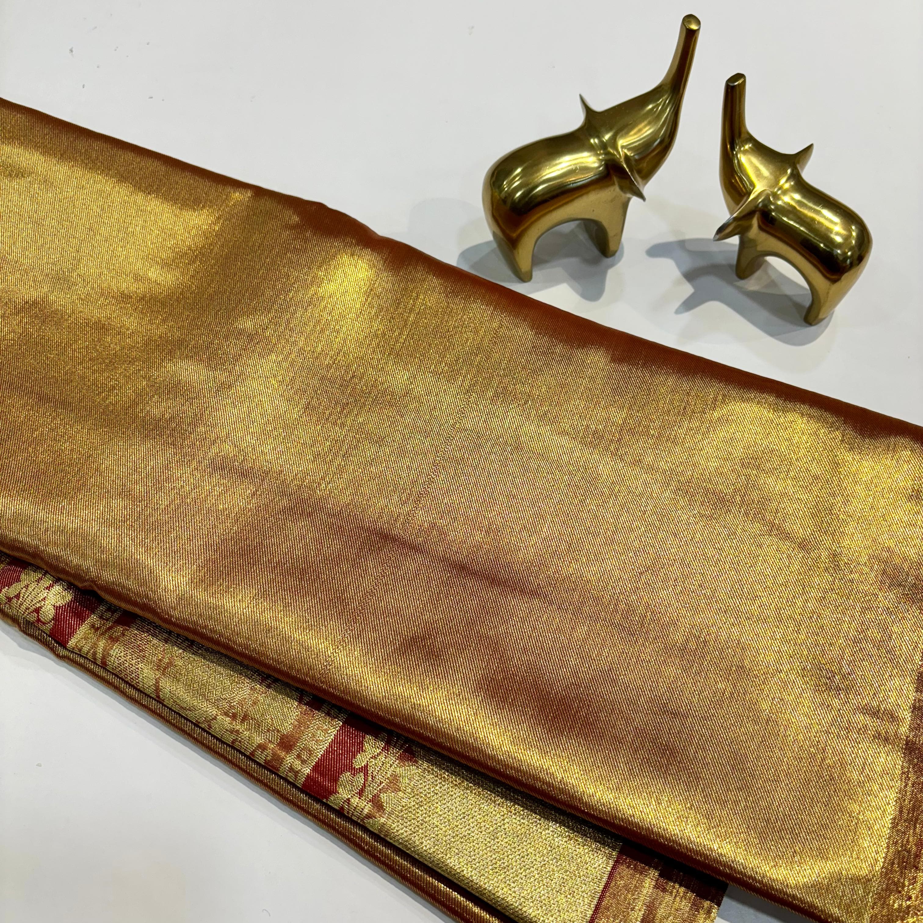 Semi Kanchivaram Soft Tissue Saree | Raj Silk Villa